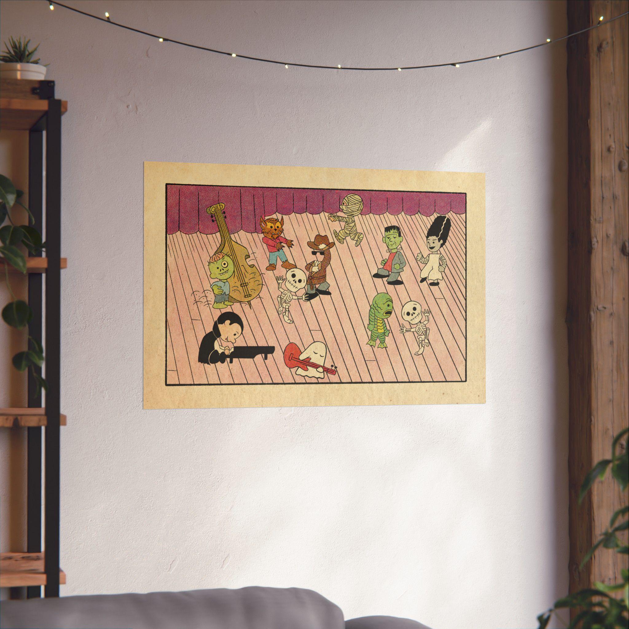 Monster Mash - Vintage Comic - Art Print - Etsy
