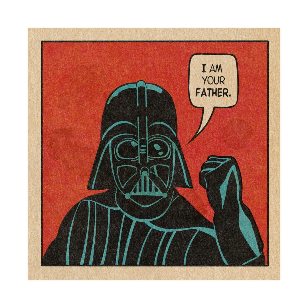Darth Vader Star Wars Vintage Comic Panel Film Art Print - Etsy