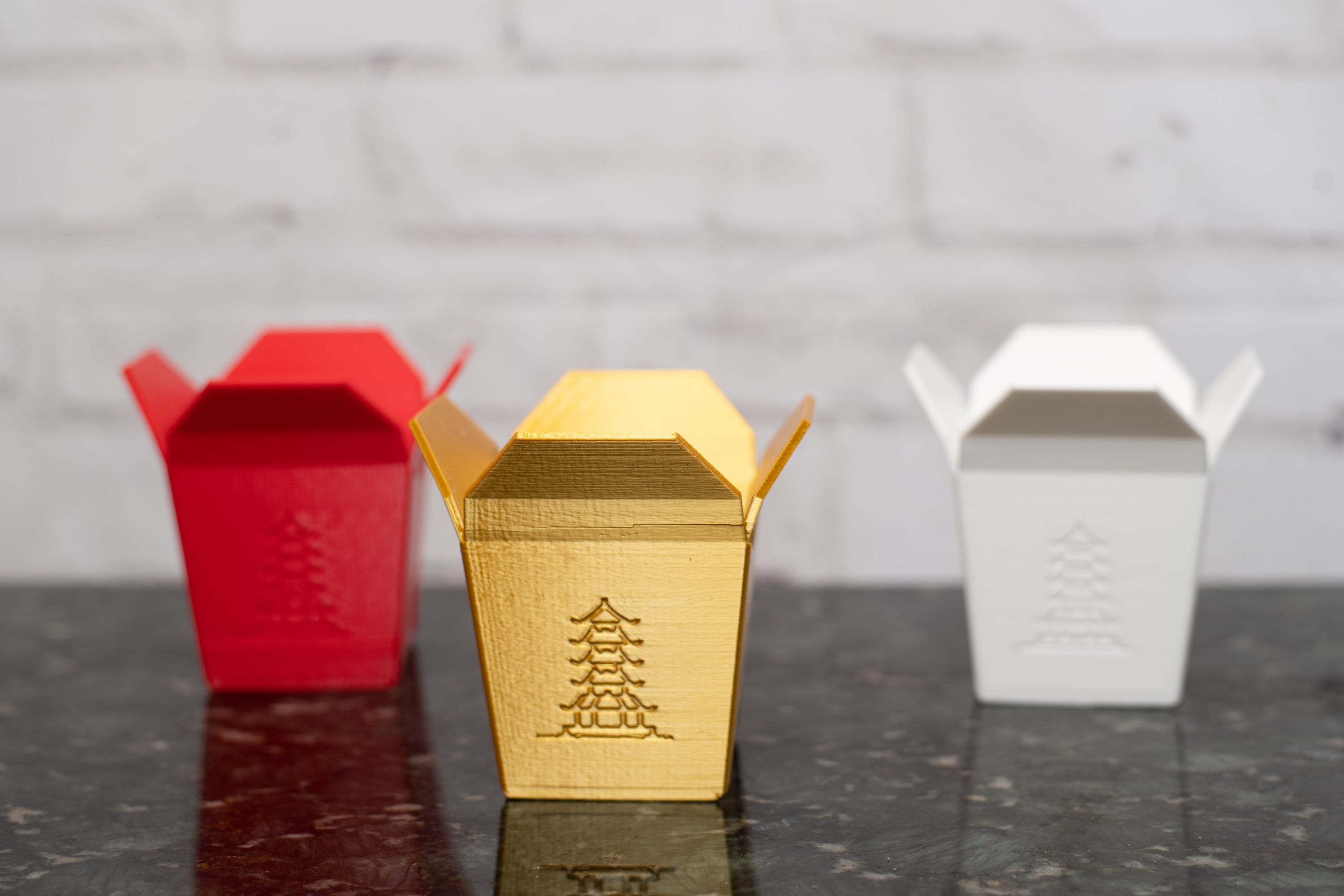 Red Chinese Take Out Box