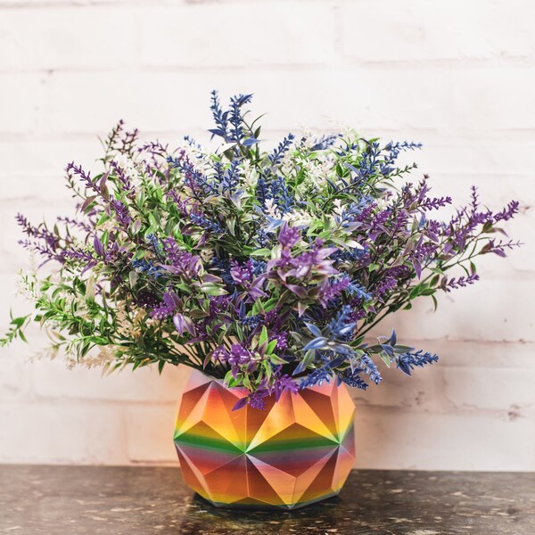 Geometric Planter - Etsy