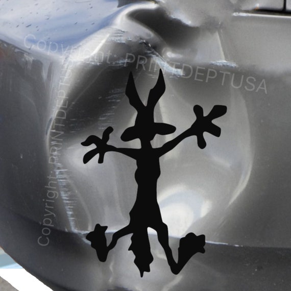 Wile E Coyote Dent Splat Vinyl Decal - Etsy
