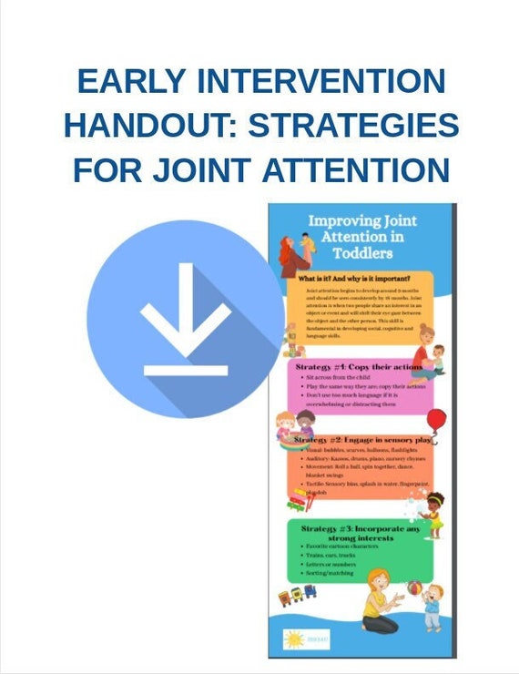 Early Intervention Handout: Joint Attention | Etsy