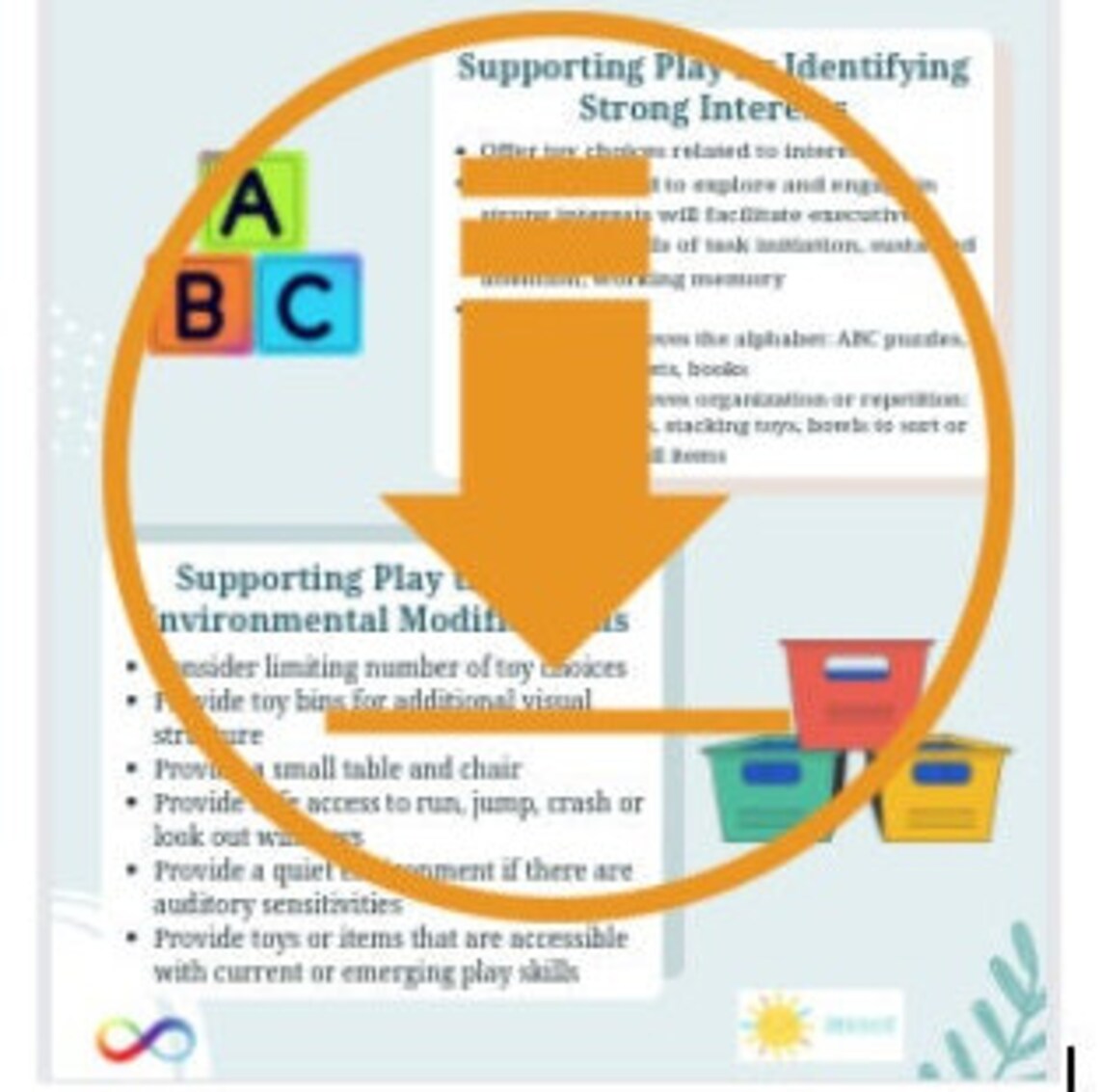 Supporting Autistic Play Handout for Early Intervention - Etsy
