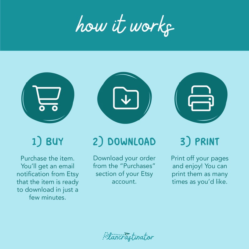 Undated Monthly Printable Calendar Pages | ADHD Planner, Two Page ...