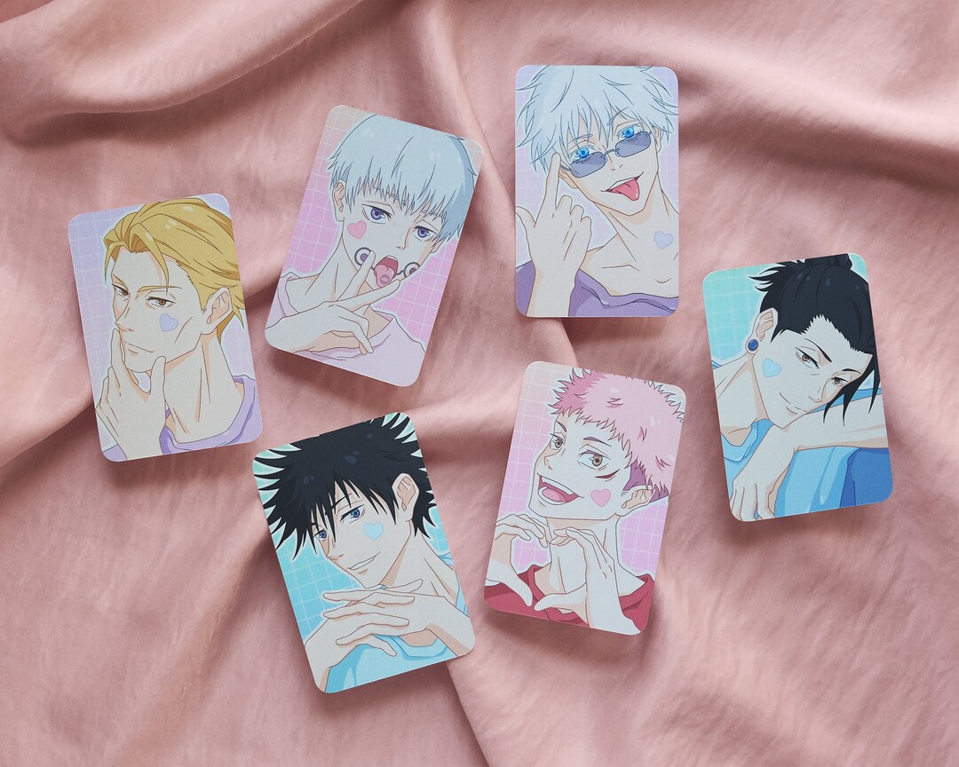 Cursed Boys Photocards | Kawaii Pastel Cute Aesthetic | Small Mini Art ...