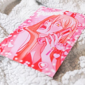 Y2k Blood Fiend 5x7 Pink Kawaii Cute Aesthetic Art Print - Etsy