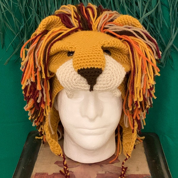 Crochet Lion Hat - Etsy
