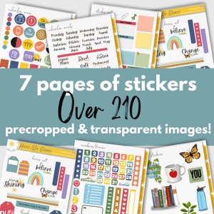 Teacher Planner Digital Sticker Book - Hyperlinked Goodnotes File ...