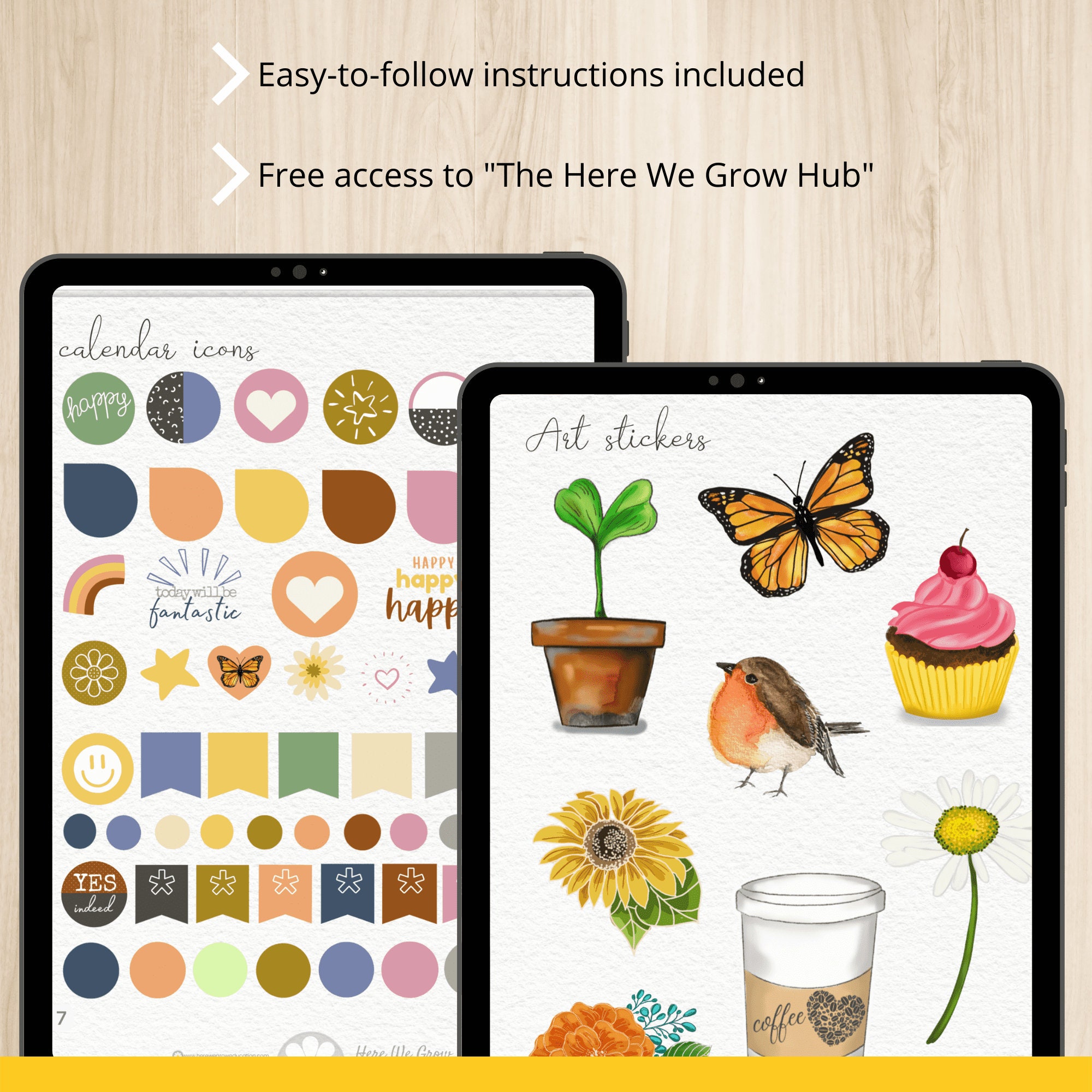 Positive Mindset Digital Sticker Book Hyperlinked Goodnotes - Etsy