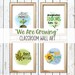 We Are Growing! Set of 4 Classroom Wall Art Posters for School and Home ...