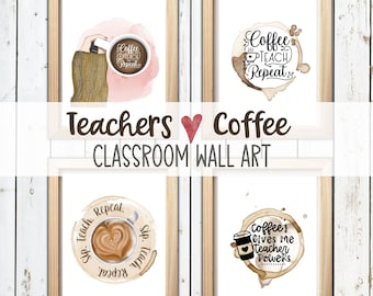 We Are Growing! Set of 4 Classroom Wall Art Posters for School and Home ...