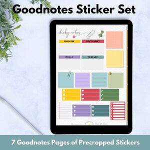Teacher Planner Digital Sticker Book - Hyperlinked Goodnotes File ...