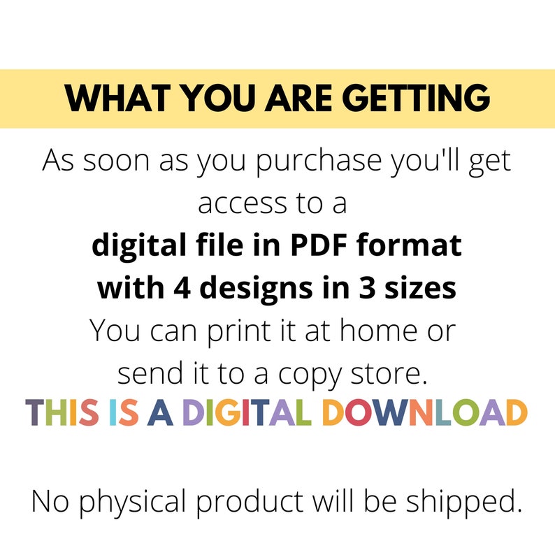 We Are Growing! Set of 4 Classroom Wall Art Posters for School and Home ...