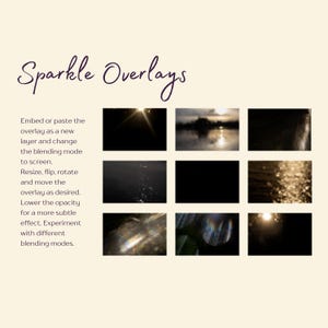 Sparkle Overlays - Etsy