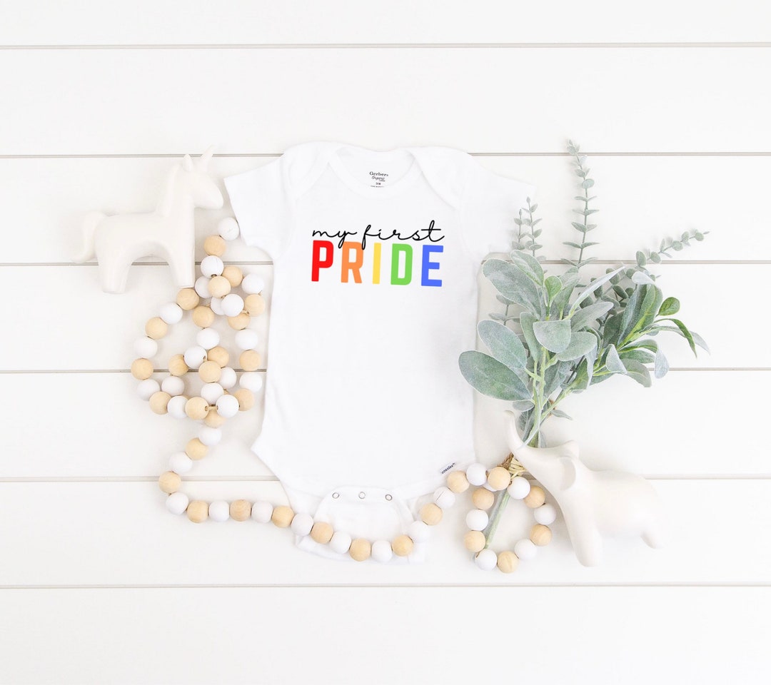 Pride Onesie®, My First Pride Baby Bodysuit, LGBT Onesie®, Cute Baby ...