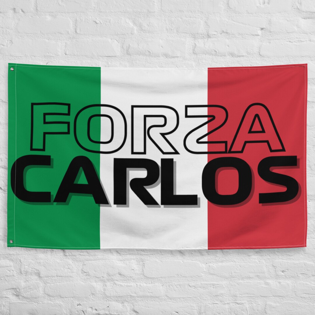 Forza Carlos F1 Flag Sainz Bandiera Formula 1 Ferrari Fan Gift - Etsy