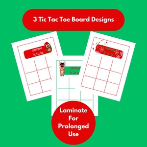 Christmas Tic Tac Toe Printable, Tic Tac Toe, Printable Christmas ...