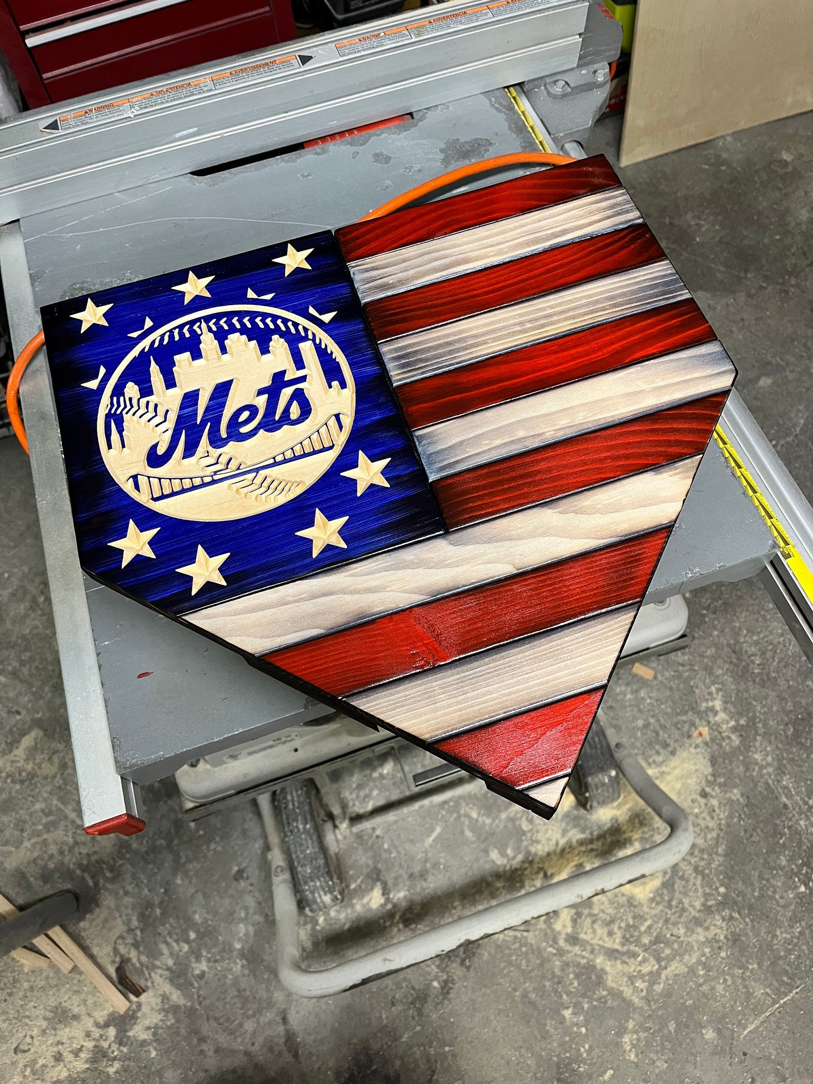 Wooden Flag Home Plate - Etsy