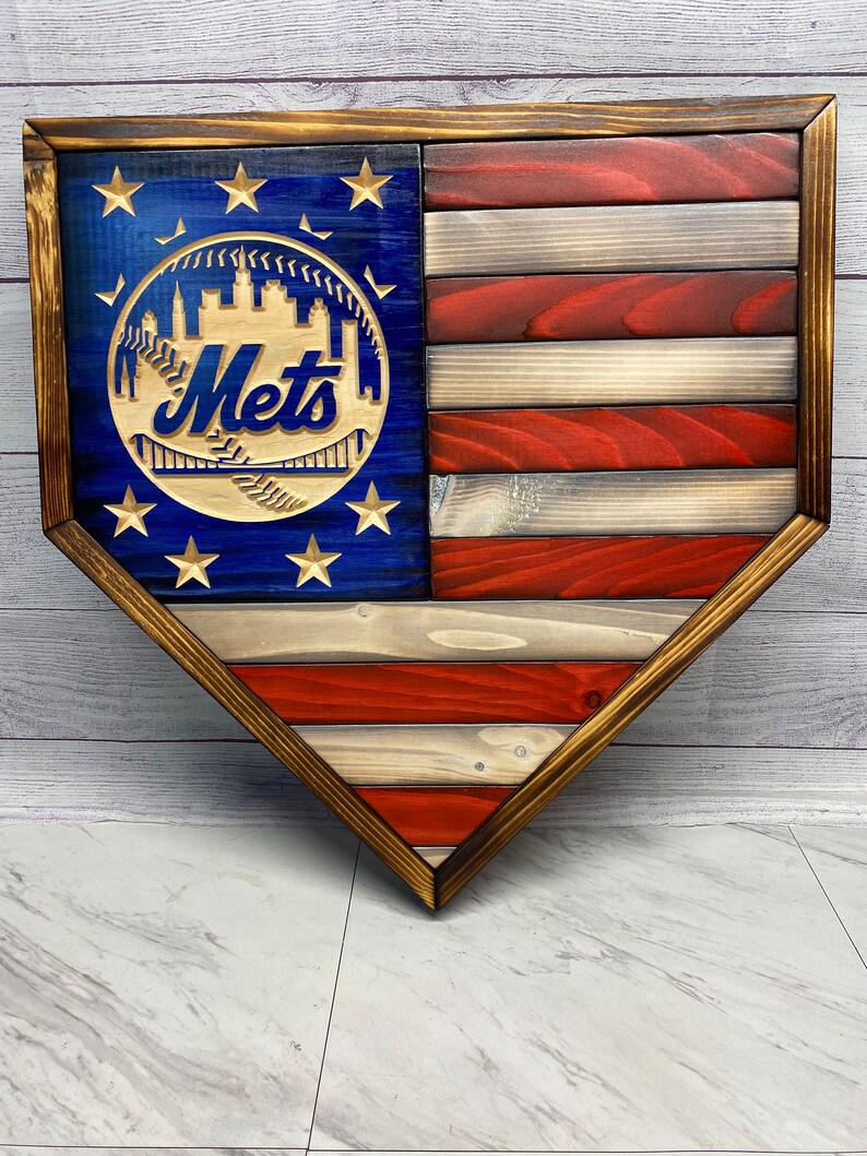 Wooden Flag Home Plate - Etsy