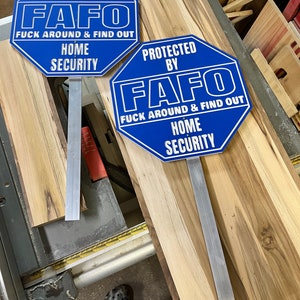 FAFO 2A Security Sign - Etsy