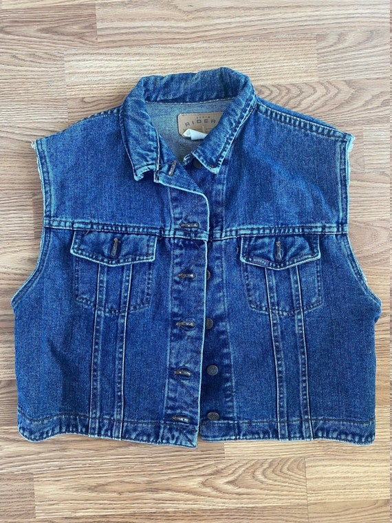 Vintage unisex denim vest - Gem