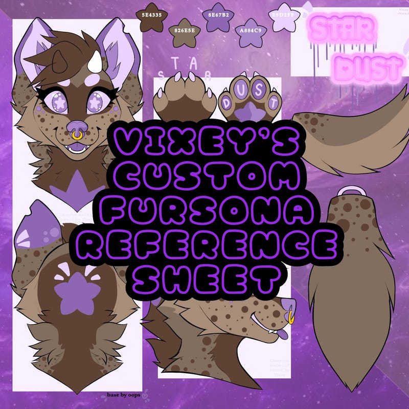 Fursona Ref Sheet - Etsy