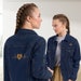 Bible Verse Jean Jacket, Christian Women's Oversized Denim Jacket ...