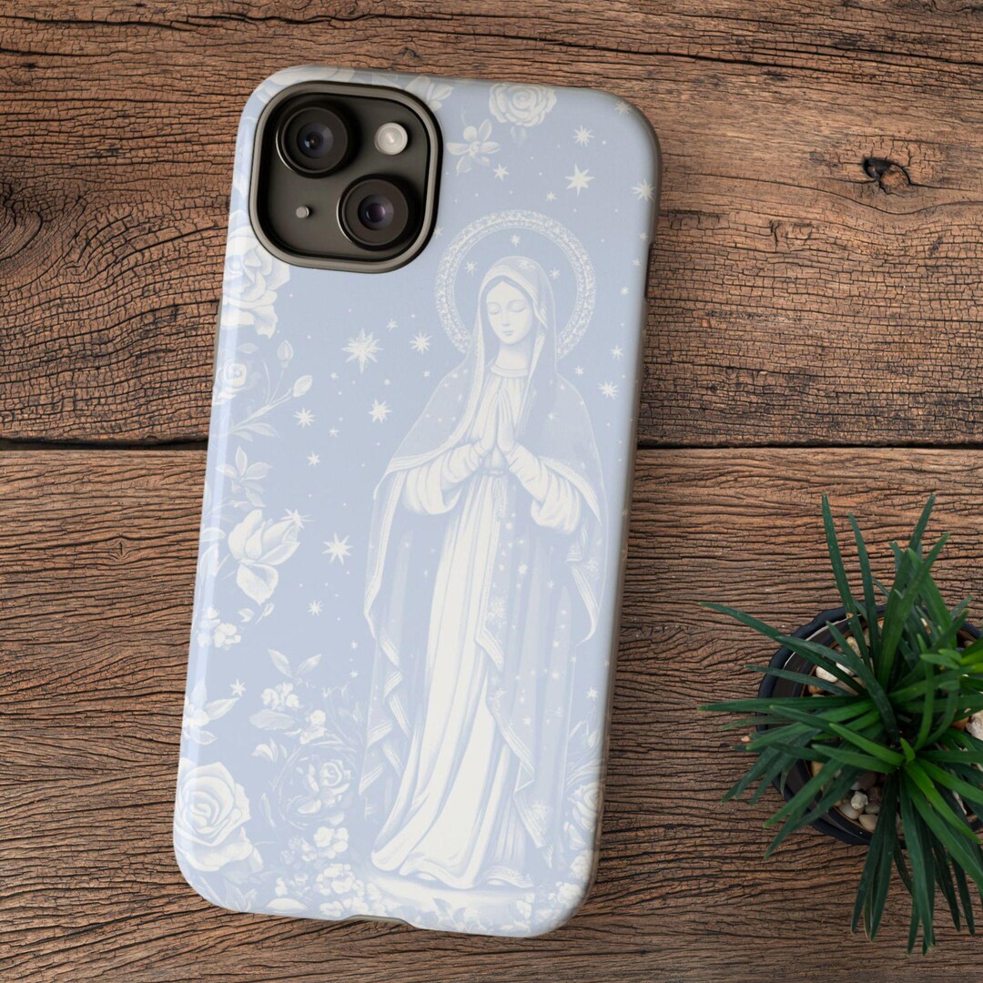 Virgin Mary Phone Case, Catholic Phone Cover for Iphone, Galaxy, Mary ...