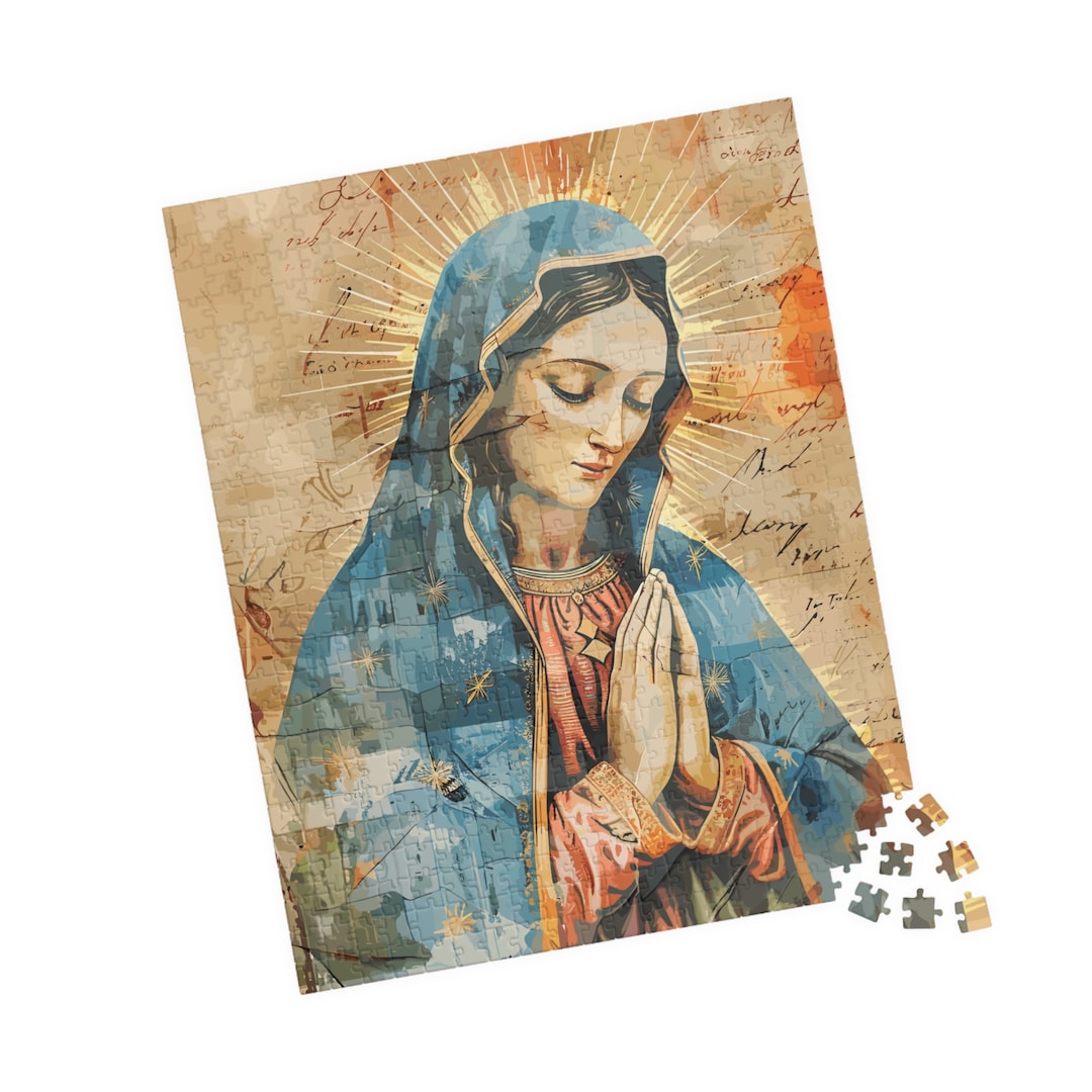 Virgin Mary Puzzle, Catholic Gifts, Mary Mother of God, Modern Catholic ...