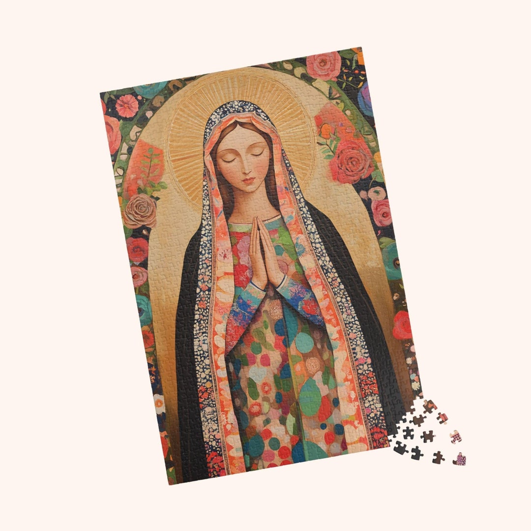 Virgin Mary Puzzle, Catholic Gifts, Religious Jigsaw Puzzle 110 ...