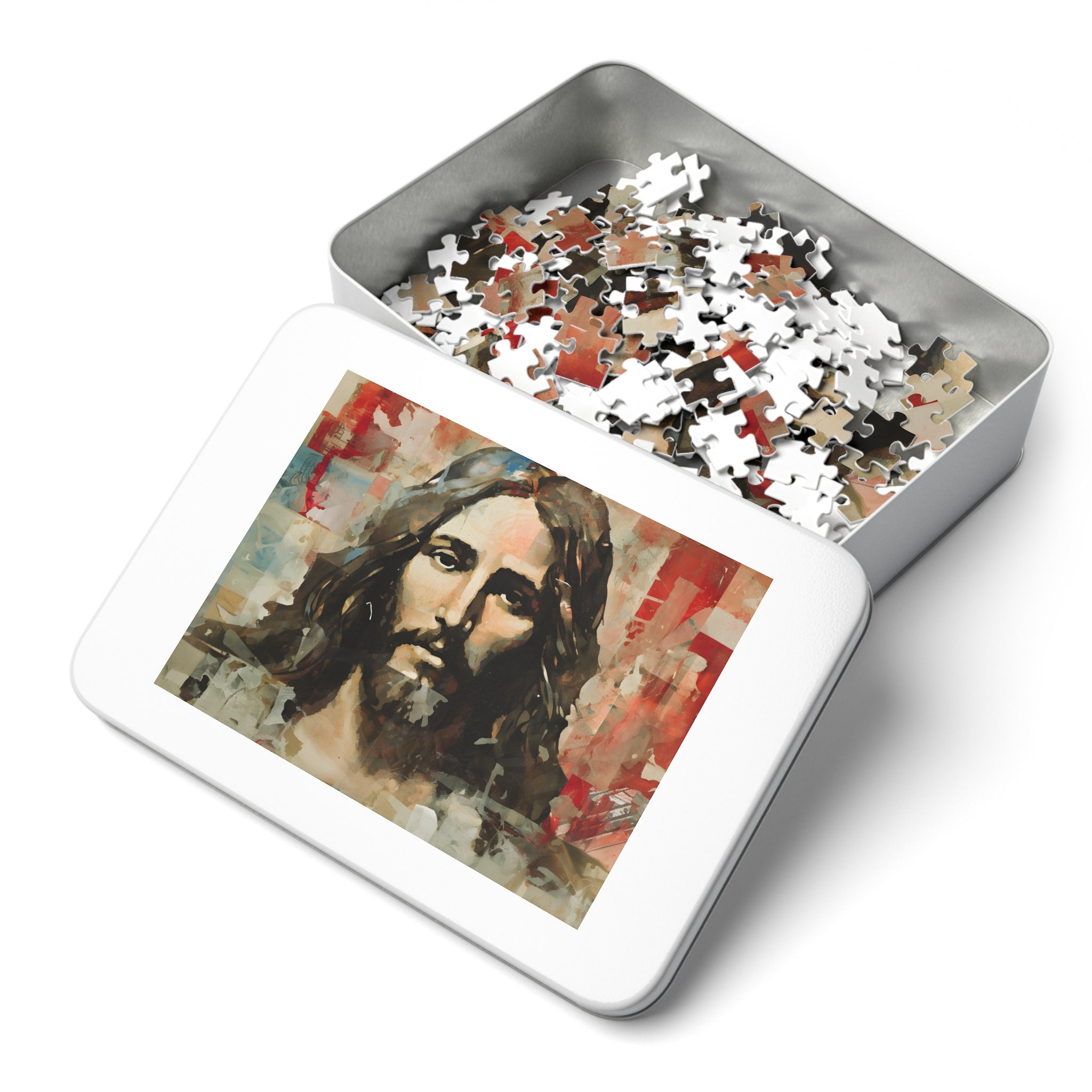 Jesus Christ Abstract Portrait Jigsaw Puzzle ( 252 or 500 - Piece ...