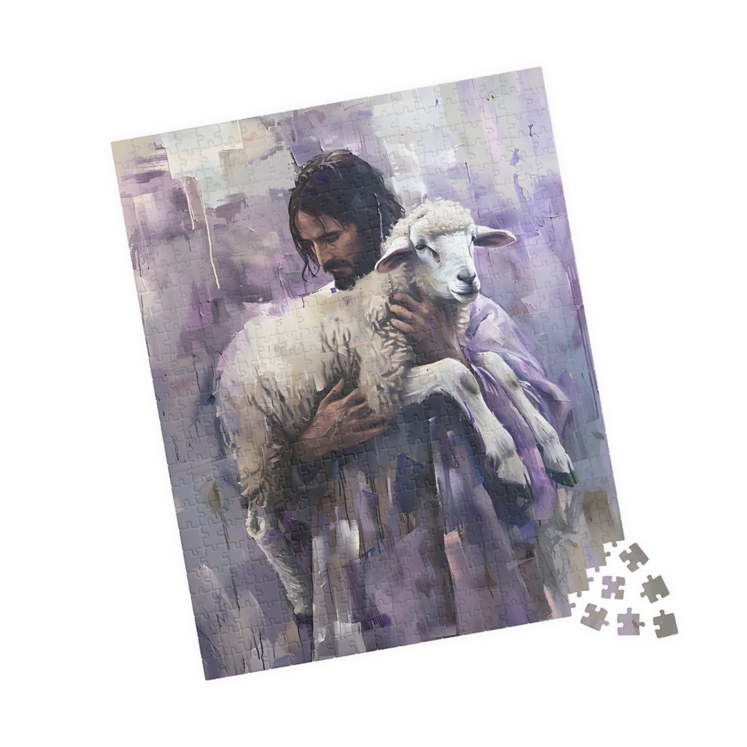 Jesus Painting Puzzle, Christian Jigsaw Puzzle (110, 252, 520, 1014 Pcs ...