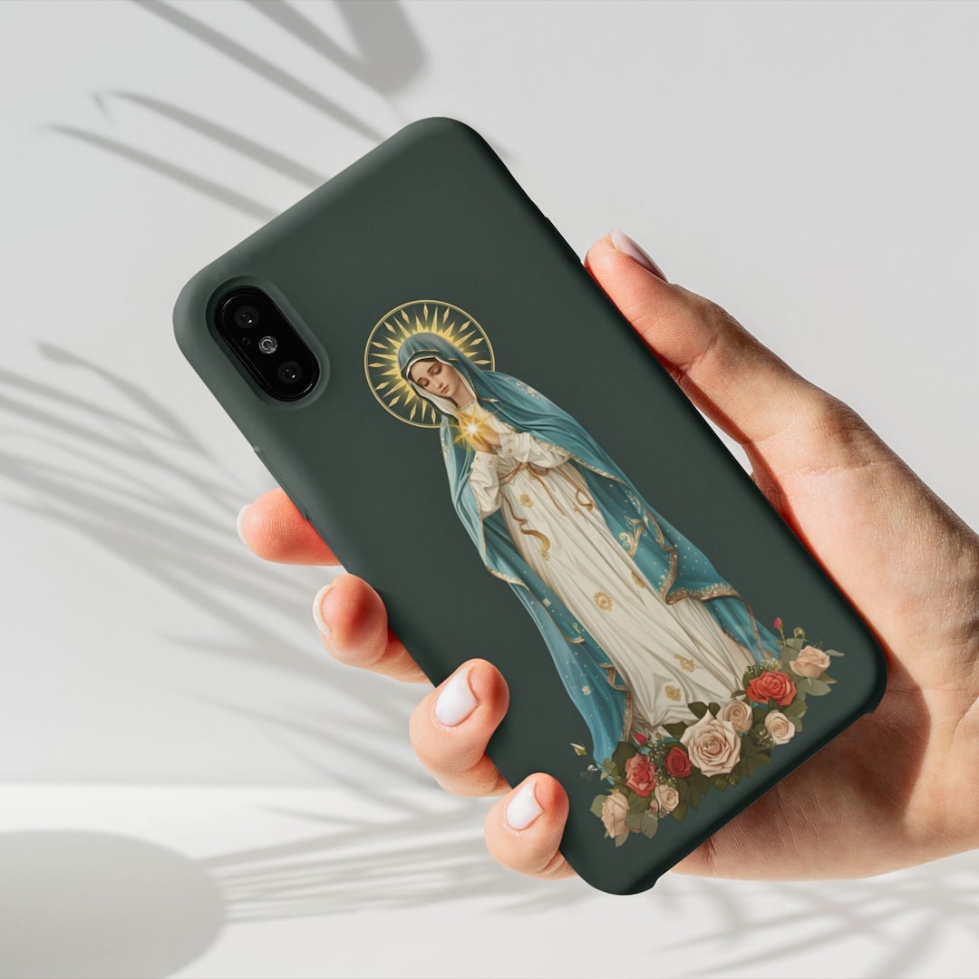 Virgin Mary Phone Cover, Catholic Cell Phone Tough Case for Iphone ...