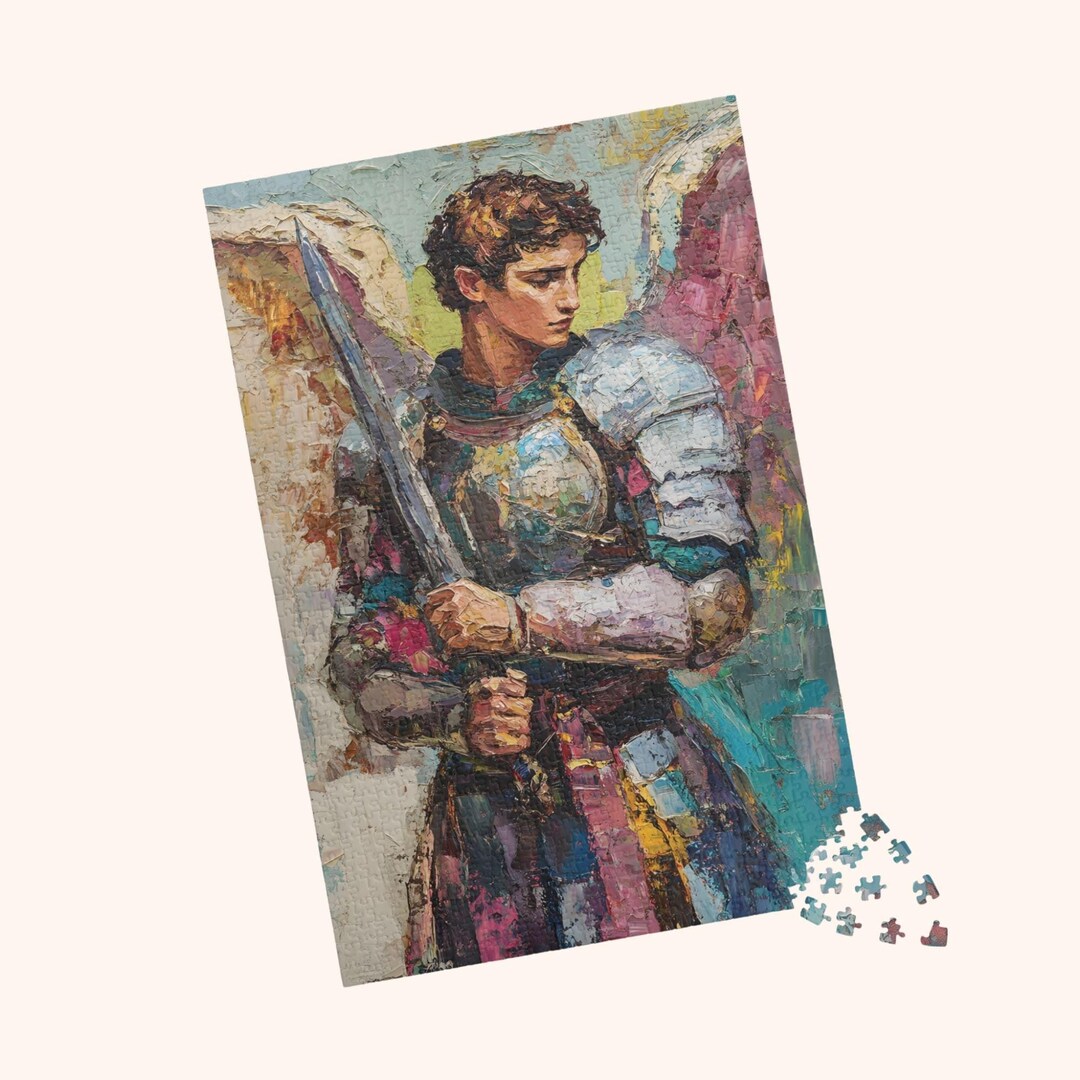 Catholic Puzzle, St. Michael the Archangel Religious Jigsaw Puzzle110 ...