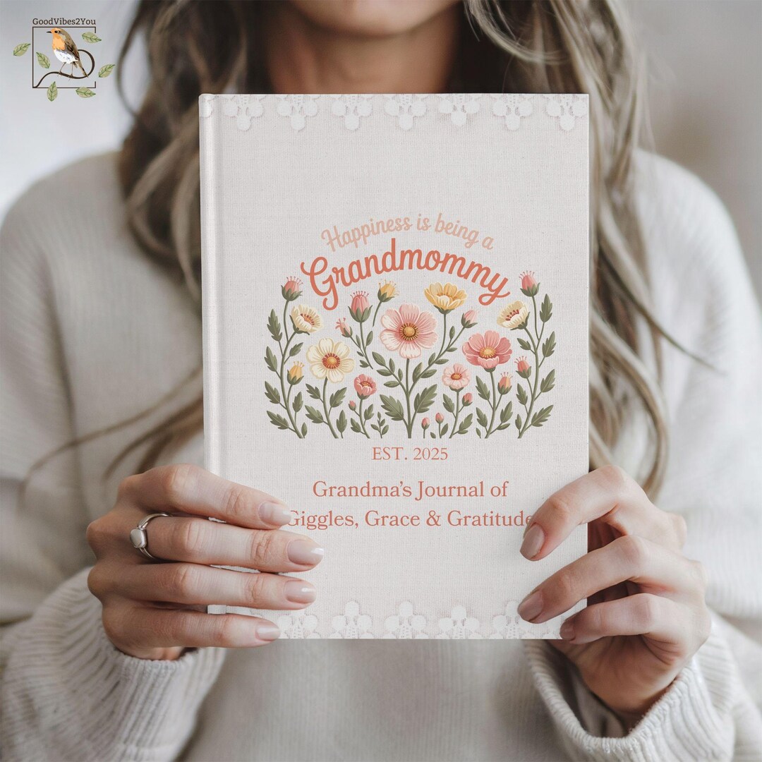 Grandma Custom Journal, Personalized Est. Year Hardcover Journal for ...