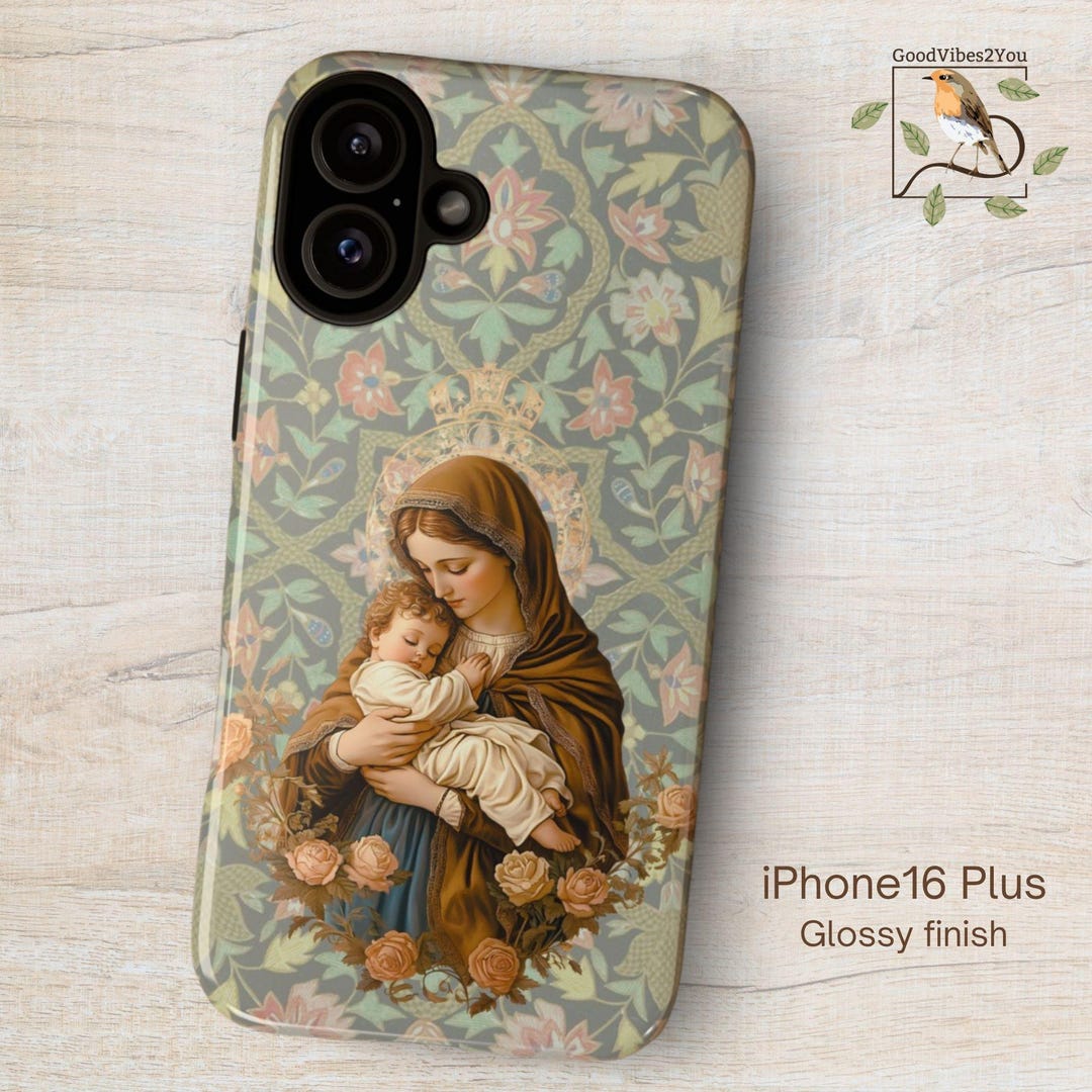 Virgin Mary Phone Case, Catholic Tough Cover for Iphone, Galaxy ...