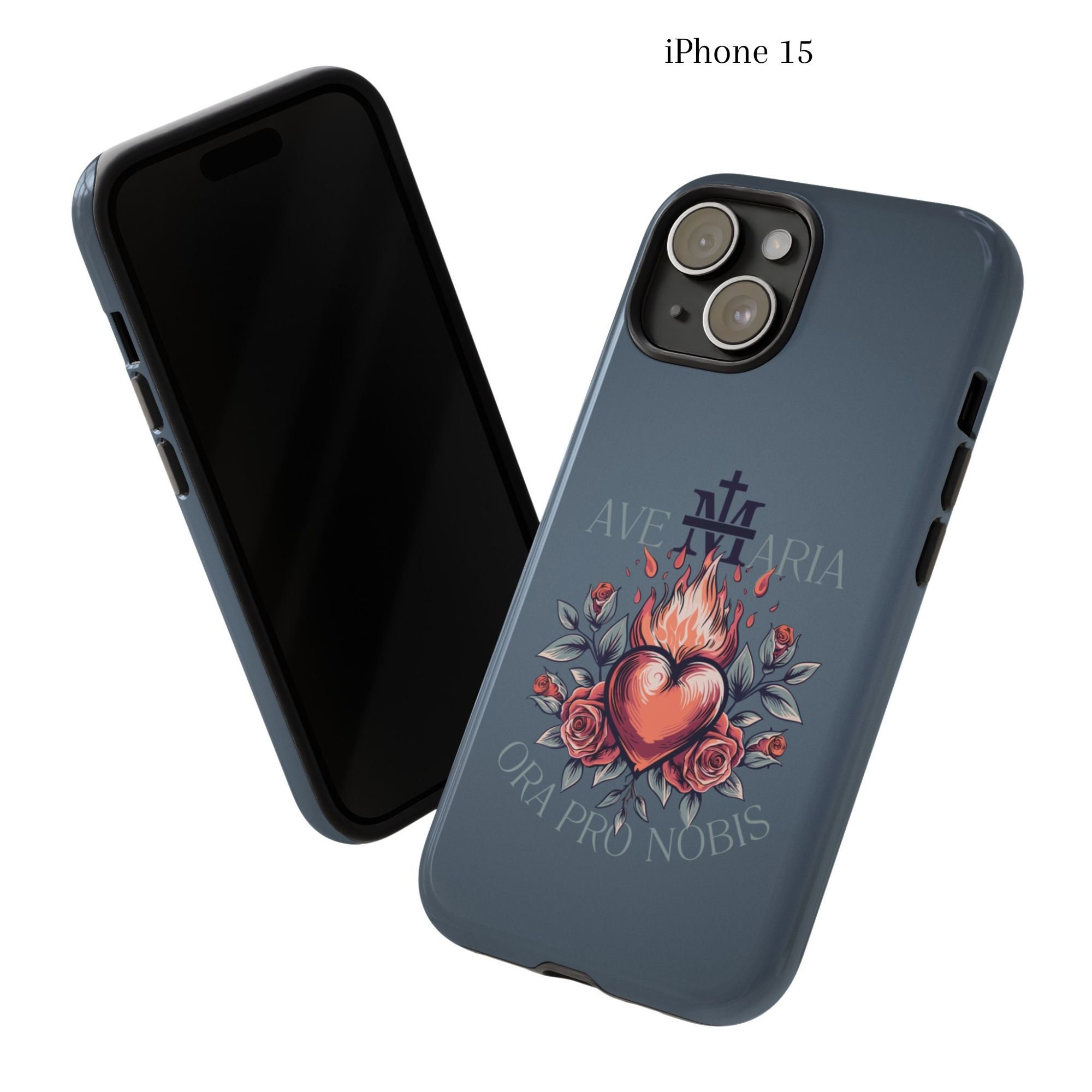 Mary's Sacred Heart Tough Phone Cover, Catholic Phone Case for Iphone ...