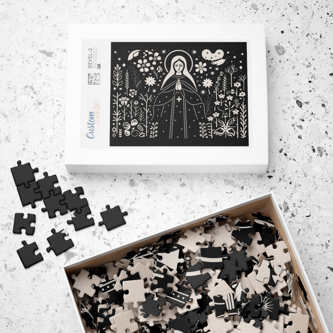 Holy Mary in Boho Style Jigsaw Puzzle 520 or 1014-piece, Virgin Mary ...