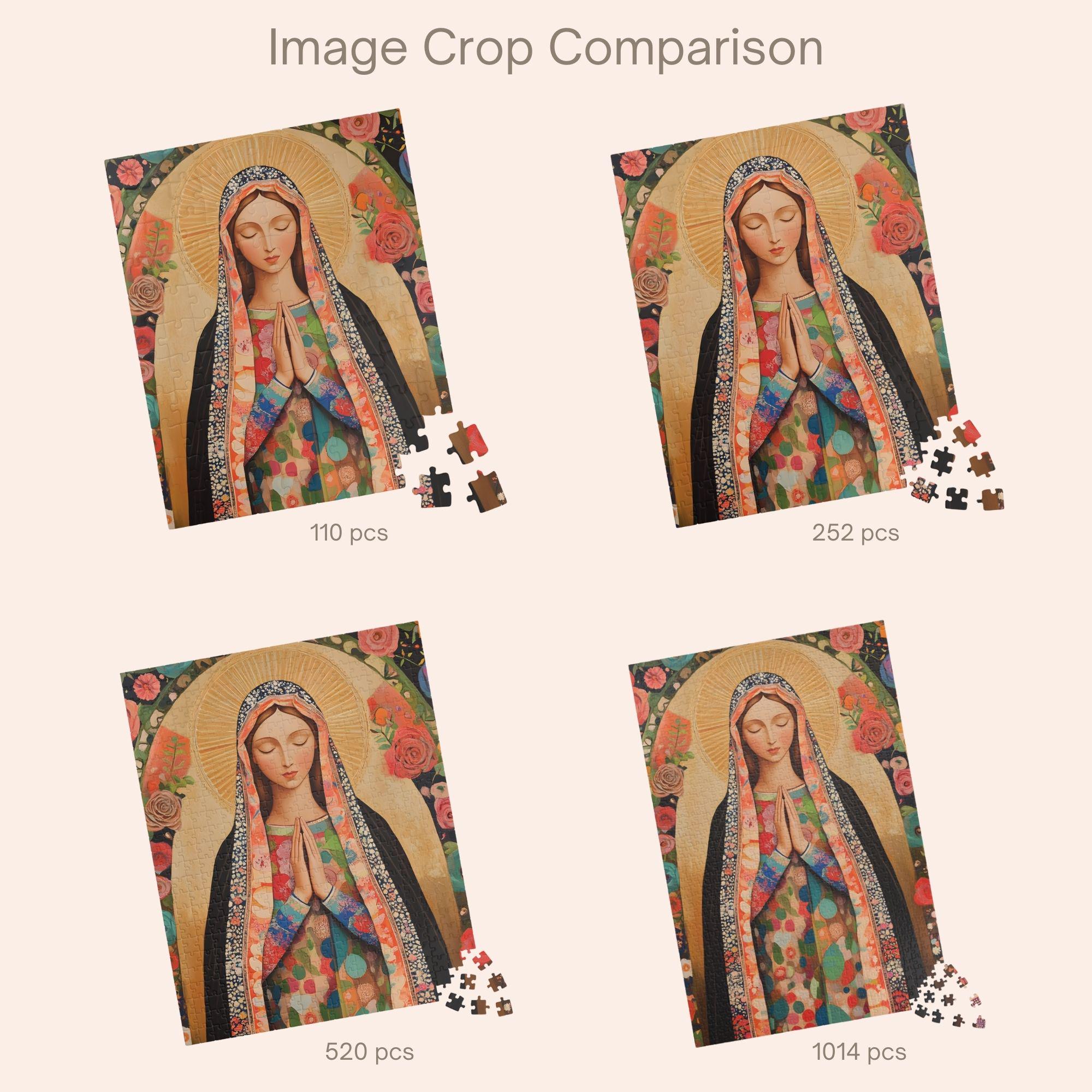 Virgin Mary Puzzle, Catholic Gifts, Religious Jigsaw Puzzle 110 ...