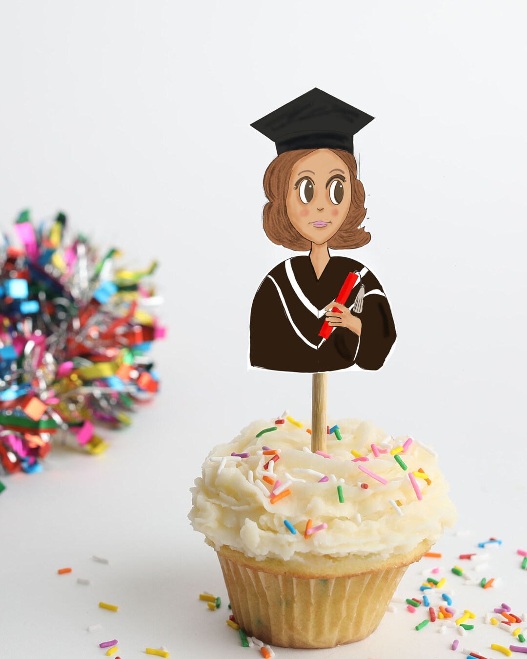 Graduation Cup Cake Topper to Celebrate That Special Occasion End of ...