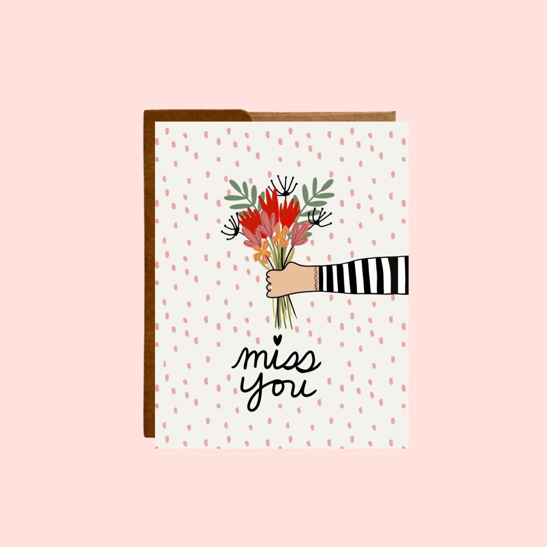 I Miss You // Card - Etsy