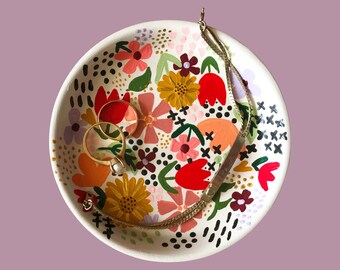 Hand Painted Dish | Etsy