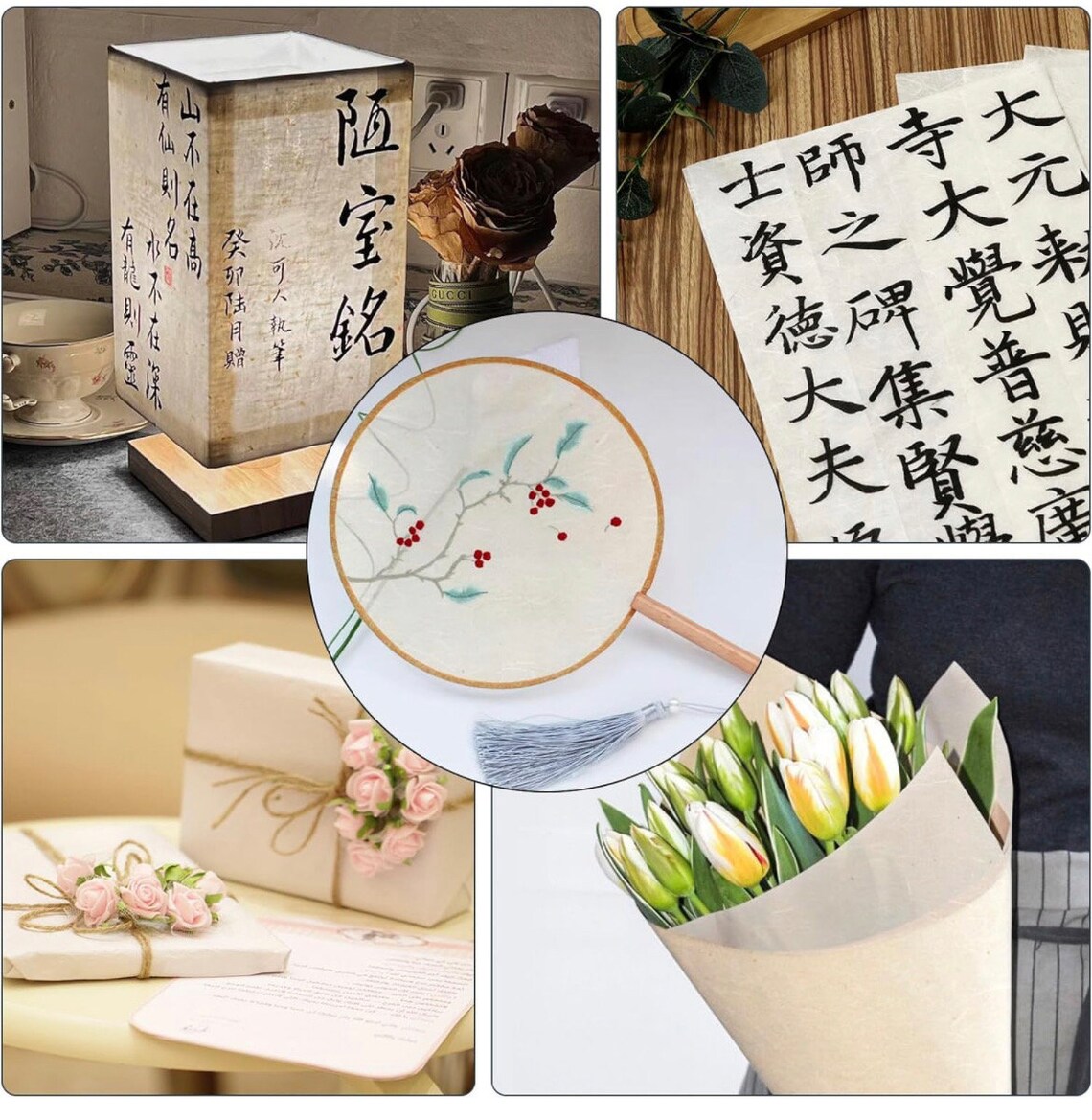 5sheets Rice Paper, Blank Rice Paper, Mulberry Paper, Printable Rice ...