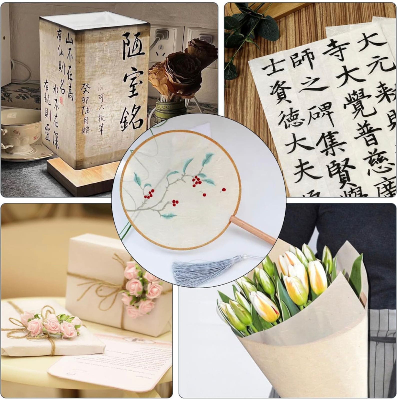 5sheets Rice Paper, Blank Rice Paper, Mulberry Paper, Printable Rice ...