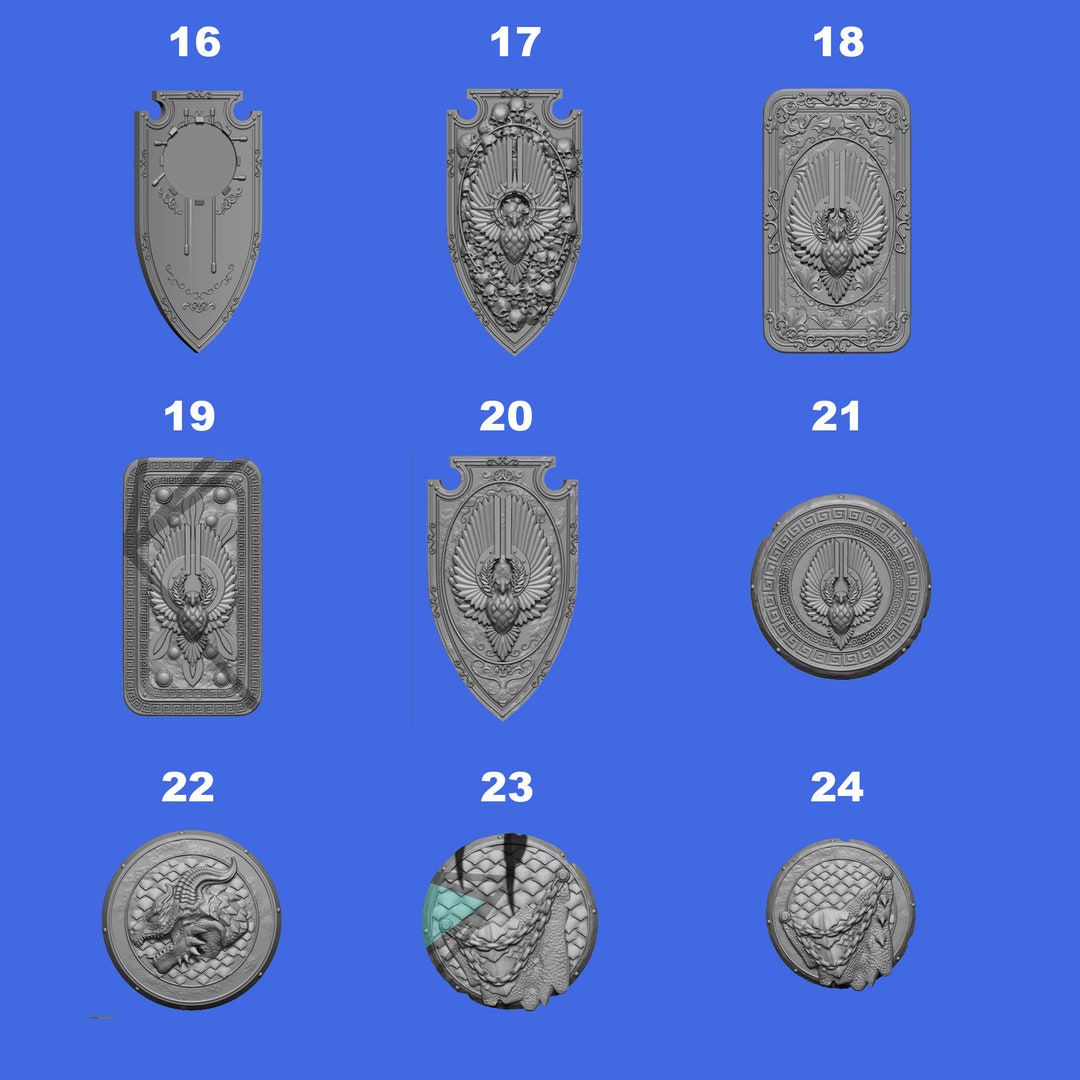 Pimp up Your Mini, Shields 2 / Eternal Pilgrim / Modellbau / Miniature ...