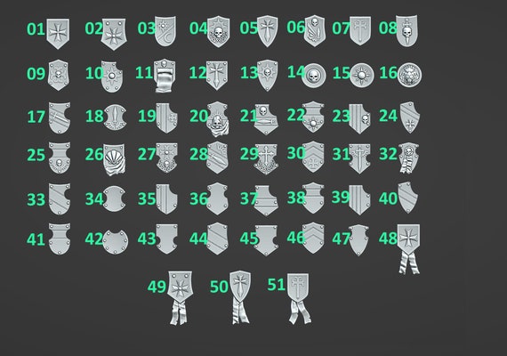 Pimp up Your Mini Shoulder Shields / Eternal Pilgrim / - Etsy