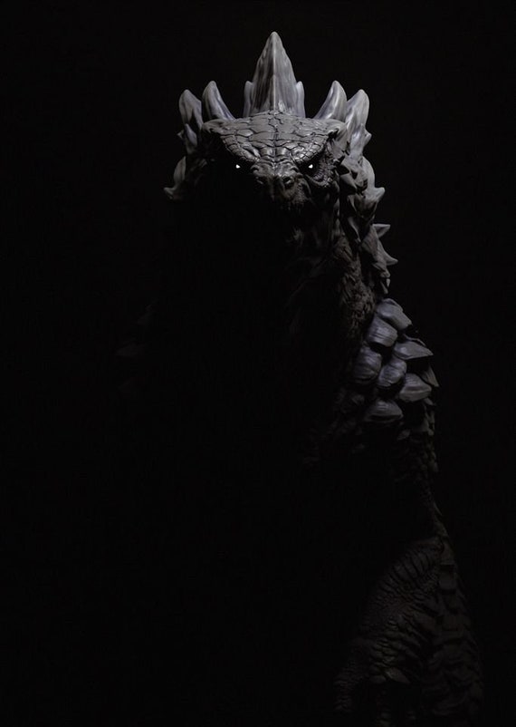 Miniature Godzilla / Lord of the Print / Dnd / Modellbau / | Etsy
