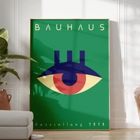 Bauhaus Printable Exhibition Poster, Bauhaus Wall Art, Bauhaus Digital ...