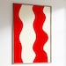Abstract Red Printable Wall Art, Large Size Minimalist Print Download ...