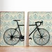 Bicycle Printable Wall Art Set of 2 Prints Vintage Bicycle Print ...